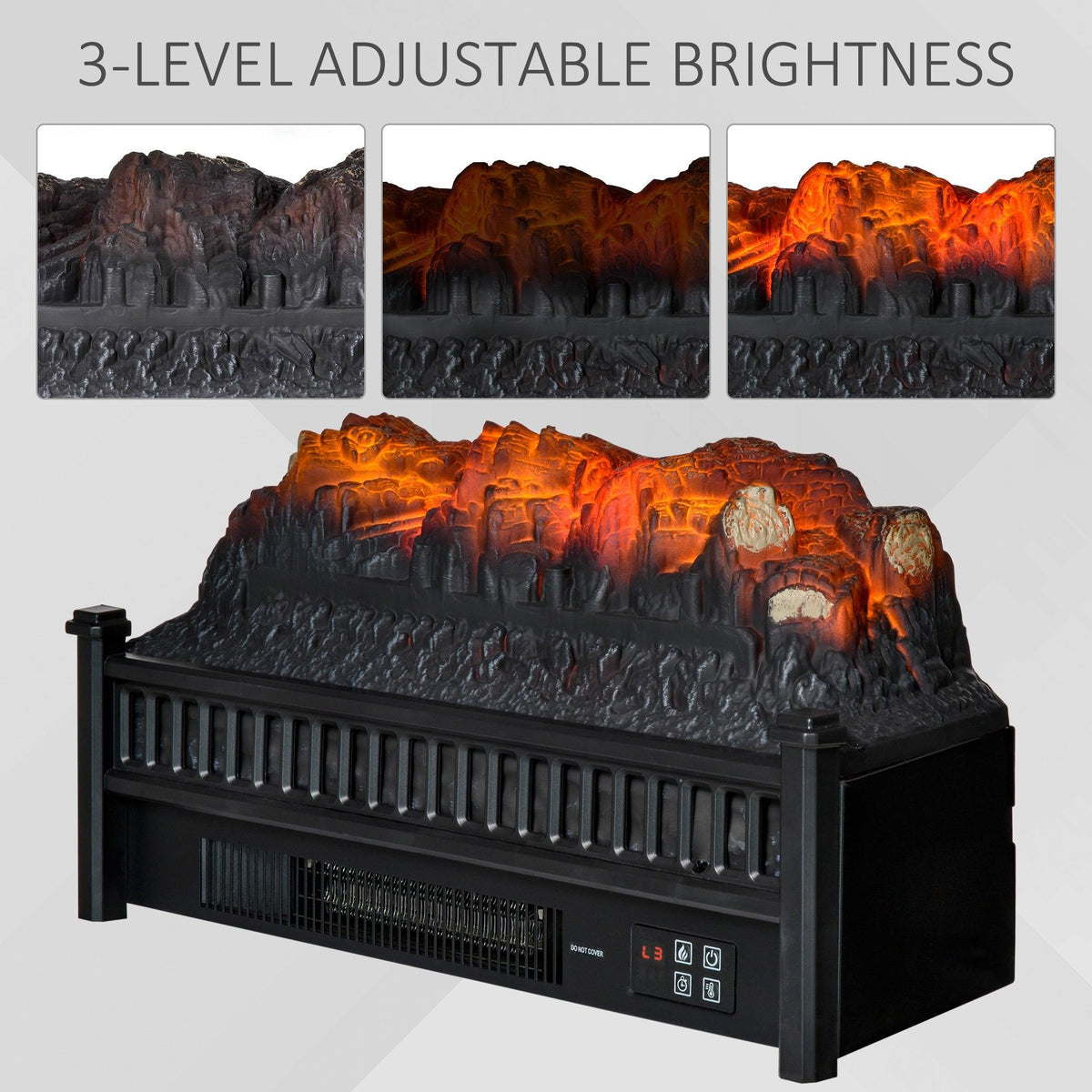 23 Inch 4777 BTU Electric Log Set with Remote