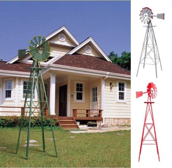 8 Foot Garden Ornamental Windmill Yard Decor